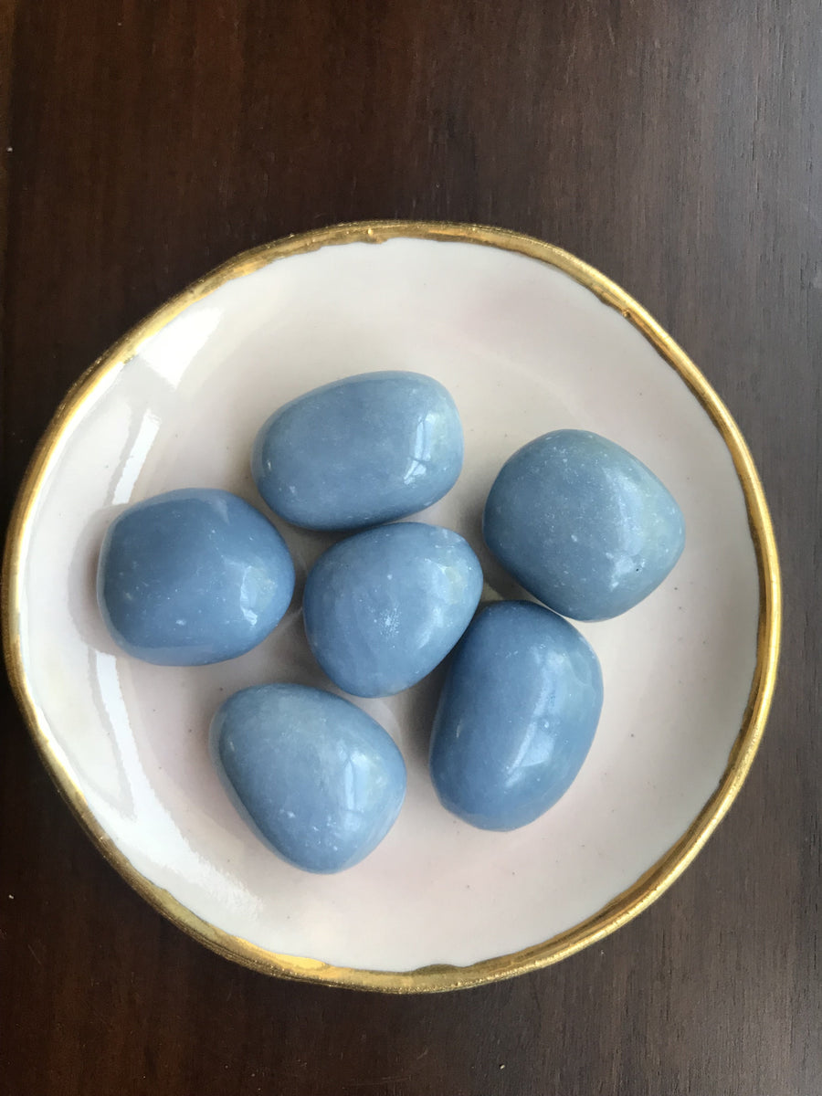 Angelite Crystal Tumble – Tropica Exotica, LLC
