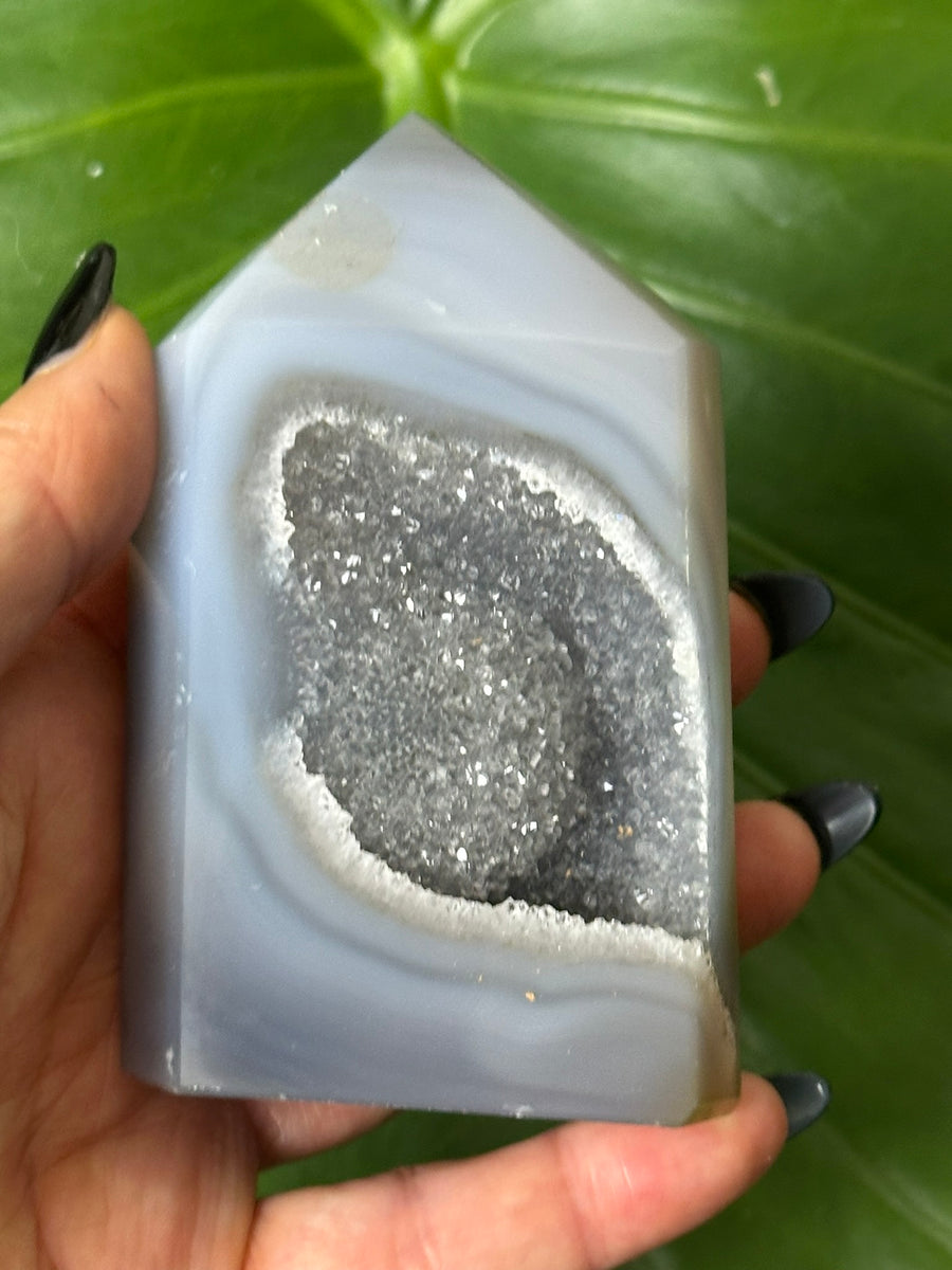 Agate Druzy Tower / Pillar – Tropica Exotica, LLC