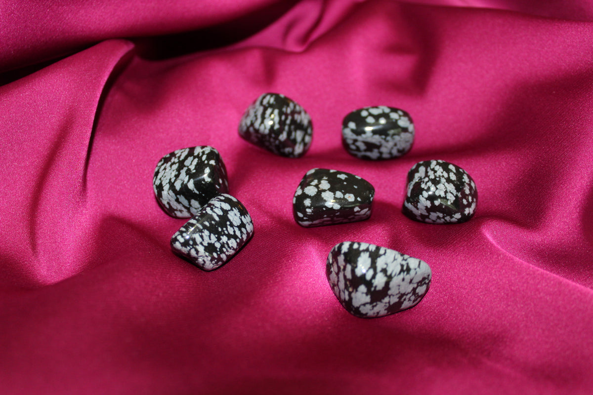 Snowflake Obsidian Tumble – Tropica Exotica, LLC