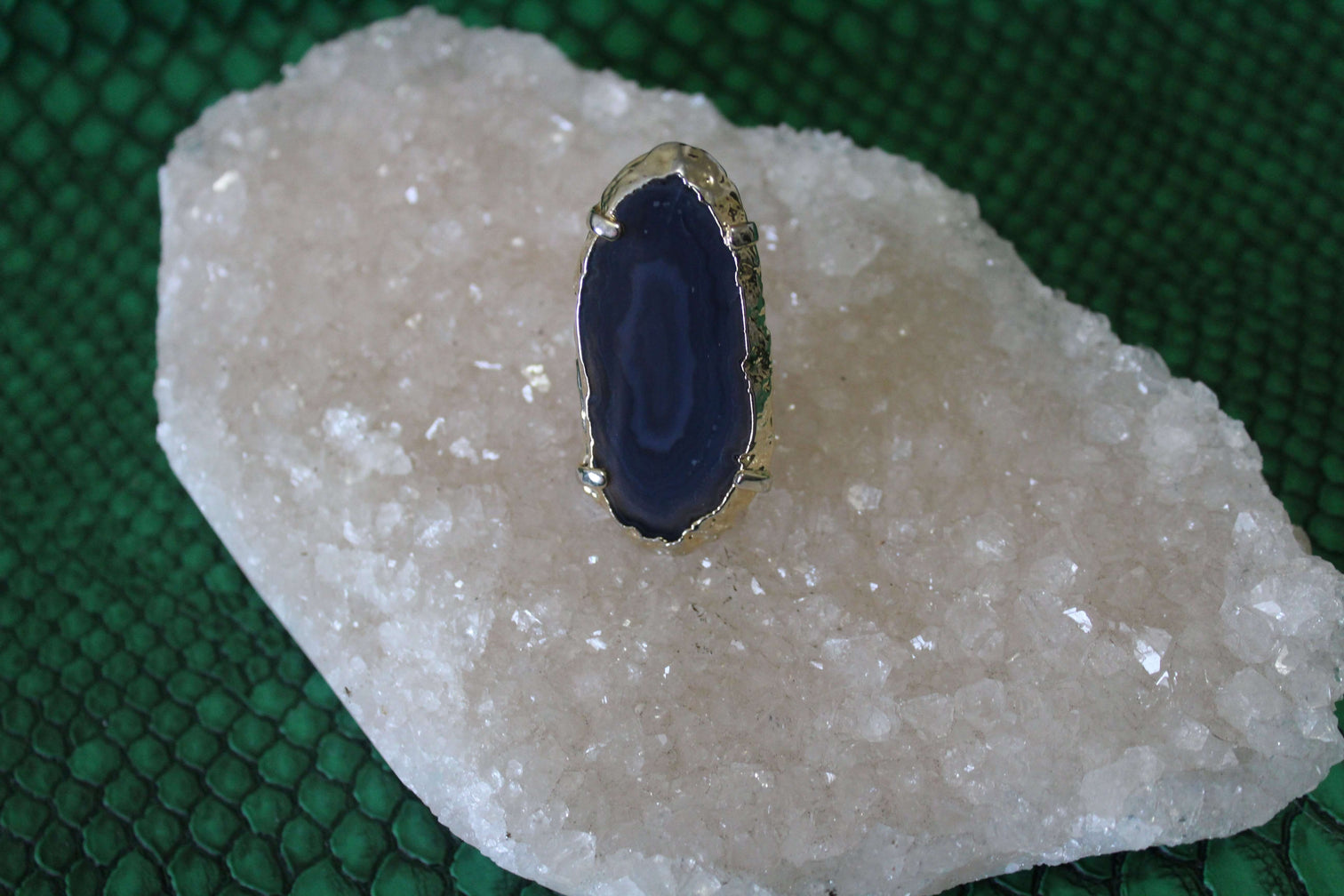 Blue Agate Ring – Tropica Exotica, LLC