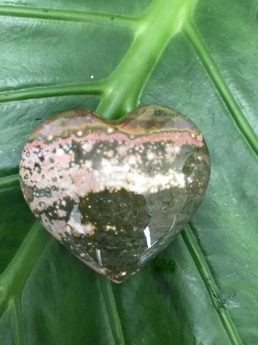 Ocean Jasper Crystal Heart – Tropica Exotica, LLC